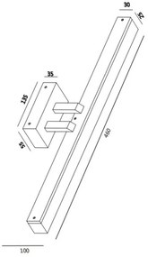 Fabas 3362-26-138 - LED koupelnové osvětlení zrcadla SAURA LED/10W/230V IP44