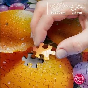 CHERRY PAZZI Puzzle Prosluněné ovoce / 1000 dílků / 70 x 50 cm