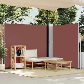 Zatahovací boční markýza / zástěna 170 x 1200 cm hnědá 313396
