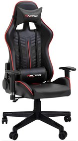 Herní židle Bergner Racing Opus - černá/červená