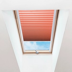 Roleta Plisé na střešní okna, Průsvitná, Korálová, P 014 , 20 x 80 cm
