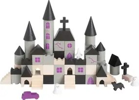 Detoa Dřevěná stavebnice Strašidelný hrad 97 dílů / od 3 let