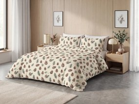 Bavlněné povlečení PINE CONES barevné Rozměr povlečení: 70 x 90 cm | 140 x 200 cm