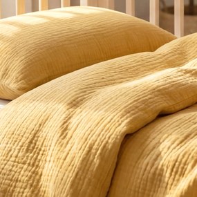 Celoroční mušelínové povlečení do postýlky Honey - GOTS Velikost: 95 x 130 + 45 x 65