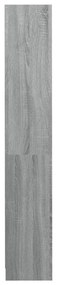 Petromila 4patrová knihovna šedá sonoma 80 x 24 x 142 cm kompozitní dřevo