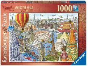 Ravensburger Cesta kolem světa za 80 dní / 1000 dílků / od 14 let