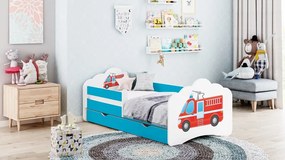 Dětská postel Tobík - hasičské auto (Vybírat můžete z mnoha motivů a barev.)