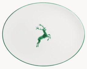 Ručně vyrobený servírovací talíř Grüner Hirsch