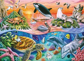 Ravensburger puzzle nádherný oceán xxl 100 dílků