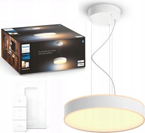 Závěsná Led stropní lampa Moderní Cct 33,5W Bílá Philips Hue dálkový ovladač