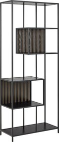 Knihovna SEAFORD I 185 cm černá