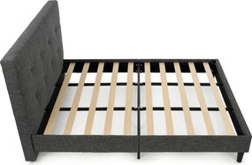Manželská postel šedá 160x200 cm BED-M160 GREY2