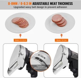 Elektrický nůž Shawarma Turecký doner Kebab Gyro kráječ na maso se 2 čepelemi – 80 W