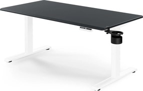 Elektrický stůl s nastavitelnou výškou ergonomický bílo-antracitový,1400x700 mm: ARIA