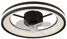 Globo 03651 - LED Stropní svítidlo s ventilátorem GATIAN LED/30W/230V černá + DO