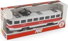 RAPPA Tramvaj červená 16 cm / Setrvačníkový pohon / Otevírací dveře