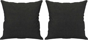 3místná pohovka s polštáři černá 180 cm textil 3200921