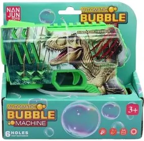 Bublifuk pistole Dinosaurus 16 cm / Hračka na bubliny / plast / 4x AA