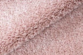 Dywany Łuszczów, Kusový koberec Berber 9000 pink kruh, 160x160 (průměr) kruh, růžová, obývací pokoj