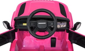 Elektrické autíčko Land Rover Defender růžové