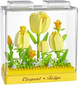 KOCO Stavebnice mini Tulipány / 295 dílků / Plast / Od 6 let