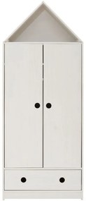 Danish style Domečková skříň, 180 cm, bílá