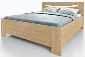 Vlastní výroba Jasanová postel Linda s úložným prostorem