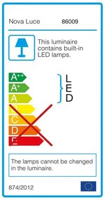 Nova Luce Závěsné LED svítidlo LANDON černé, 40W 3000K stmívatelné