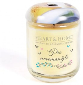 Heart & Home Střední svíčka Pro novomanžele 115g