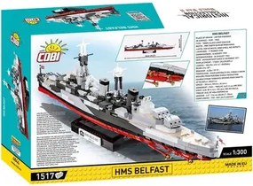 COBI 4844 II WW HMS Belfast IWM / 1517 kostek / 1:300 / od 10 let