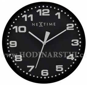 Hodiny NEXTIME 3053zw 35cm Dash black