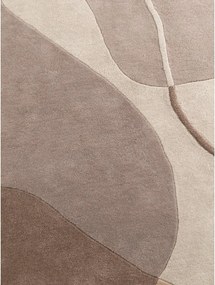 Hnědý/béžový vlněný kulatý koberec ø 160 cm Virelle – Villeroy&amp;Boch