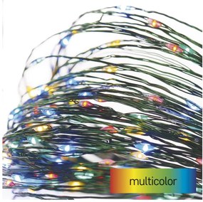 EMOS LED vánoční nano řetěz zelený, multicolor 4m D3AM01