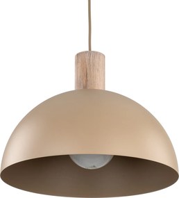 TK Lighting Béžový závěsný lustr Oslo pro žárovku E27 TK11010