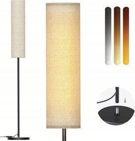 Stojací Podlahová Lampa 12W 164 CM Stínidlo Obývací Pokoj Ložnice S Žárovkou E27