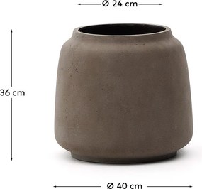 Betonový obal na květináč ø 40 cm Lira – Kave Home