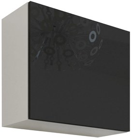 Závěsná skříňka VIGO KWADRAT VG10B bílá / černý lesk
