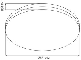 LED Koupelnové stropní svítidlo MOON LED/18W/230V chrom IP44