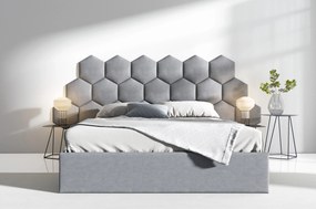 Eka Čalouněná postel Lucy 3 - 180x200 cm Barva látky Trinity: Krémově bíla (Trinity 2301), Úložný prostor: Bez úložného prostoru