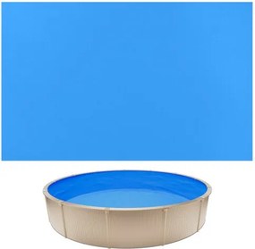 Bazénová fólie VEVOR 350,5 cm, kulatá bazénová fólie UniBead pro výšku stěny 120 cm, prémiový silný vinyl, snadná instalace s nepropustnými záplatami, pro ocelové nadzemní použití, venkovní, modrá