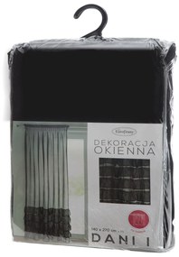ZÁCLONA NA PÁSCE DANI1 140X250 CM ČERNÁ