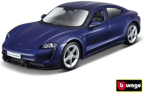 Kovový model bburago 1:24 porsche taycan turbo s 2019 carrara blue