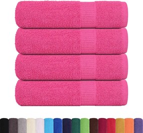 Ručníky FROGN 4 ks růžové 100x150 cm 360 g/m² 137053