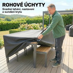 Ochranný obal na zahradní nábytek, 180 x 120 x 74 cm 84K-110V00BK