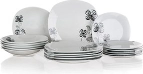 Porcelánová sada talířů FLOREA 18 ks