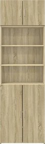 Úzká úložná dub sonoma 70x42,5x225 cm kompozitní dřevo 3281317