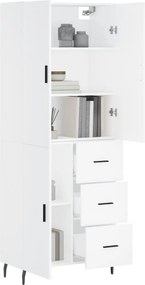 Skříň highboard bílá 69,5 x 34 x 180 cm kompozitní dřevo 3195915