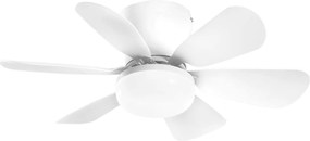 FAN LED-WIND-BCO Stropní ventilátorové LED svítidlo Wind (bílé) 10 W, 1100 lm, CCT, stmívatelné, IR ovladač, 16 x 53 cm - FANEUROPE
