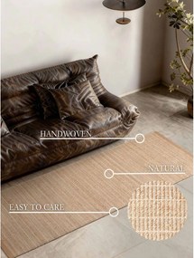Oboustranný/ručně tkaný běhoun s příměsí juty v přírodní barvě 80x200 cm Birka – Villeroy&amp;Boch