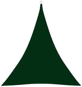 135511 vidaXL Stínící plachta oxfordská látka trojúhelník 5x6x6m tmavě zelená